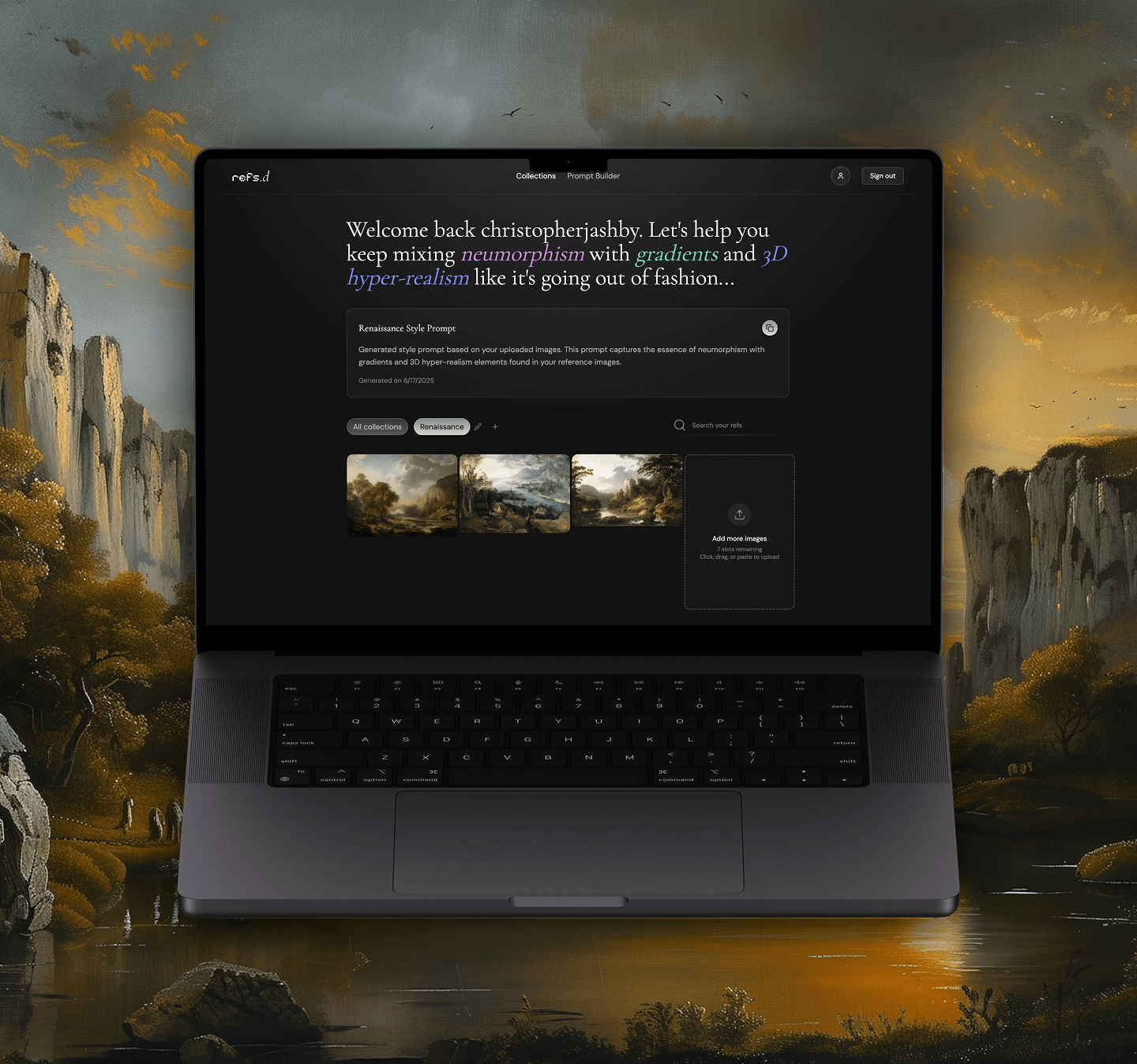 Unlock Creative Inspiration with AI | Refs.design